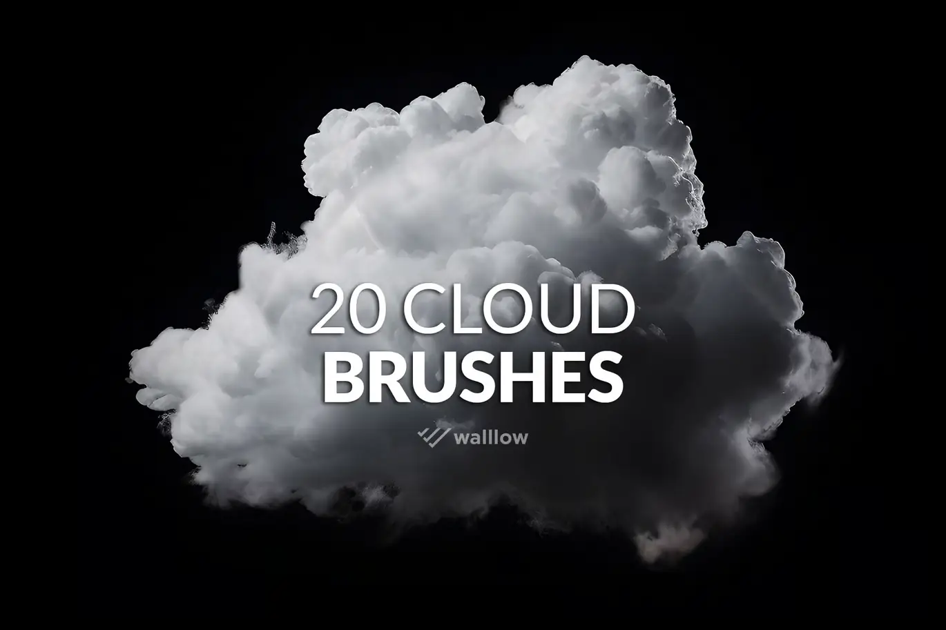20 Realistic clouds photoshop brushes Free Download