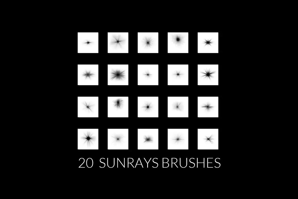 20 Sunlight photoshop brushes Free Download