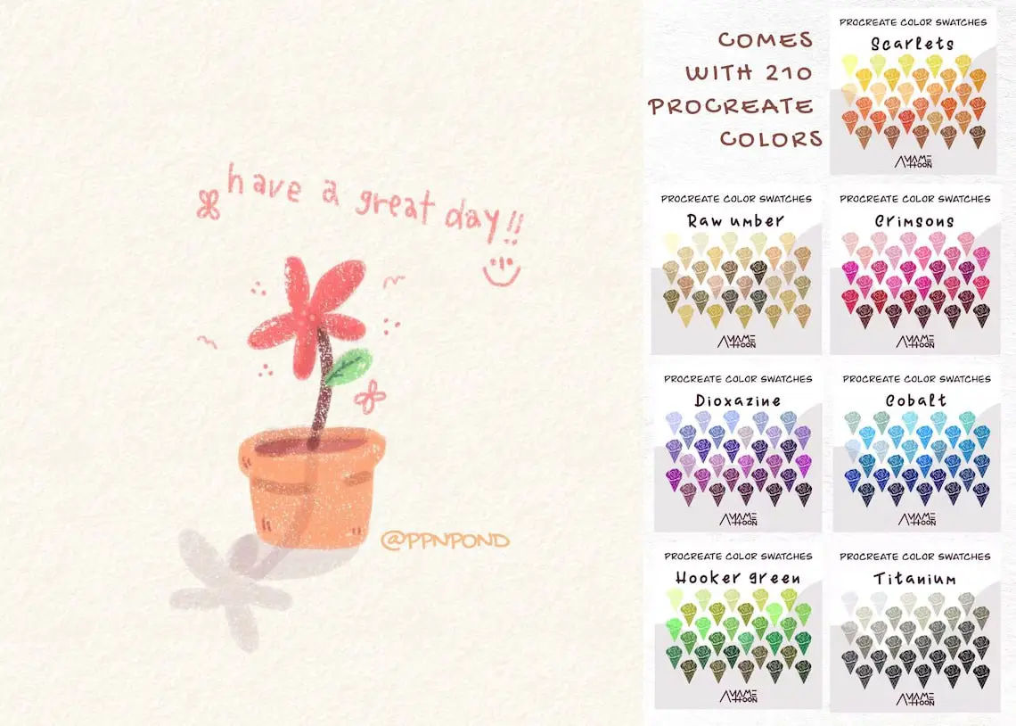 34 Colored pencil procreate brushes Free Download