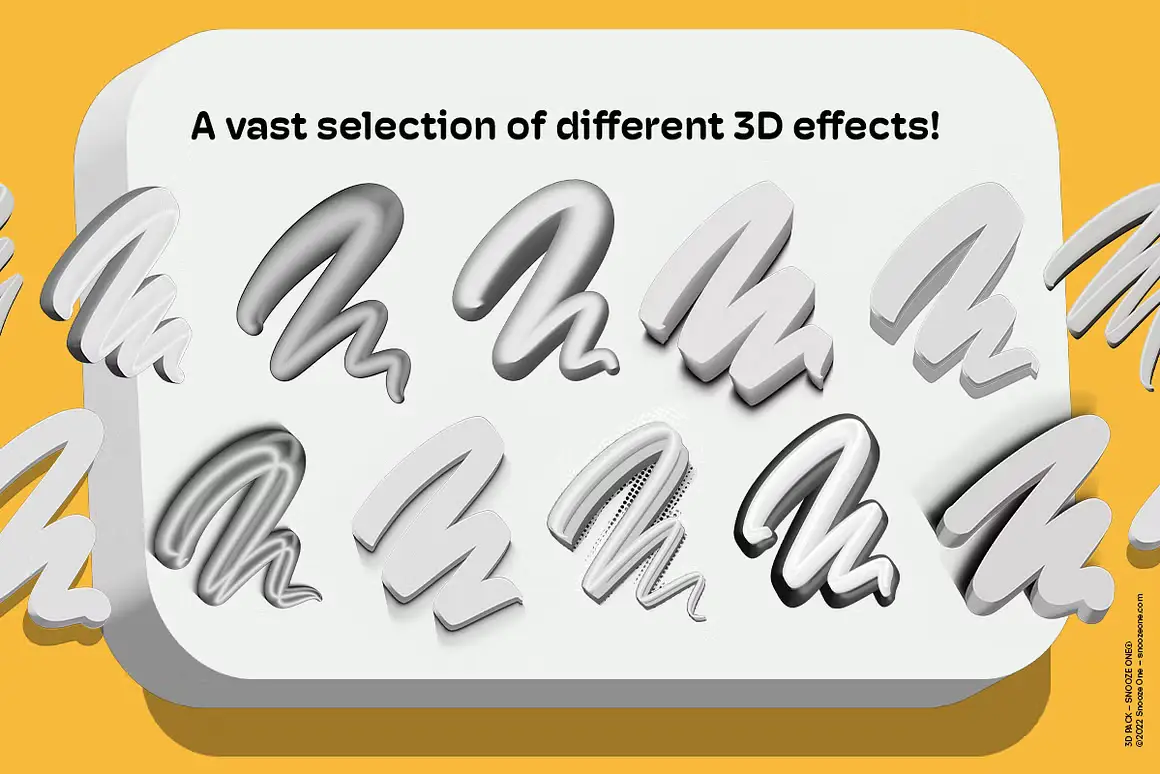 3D Pack — 3D Brushes For Procreate - Free Download