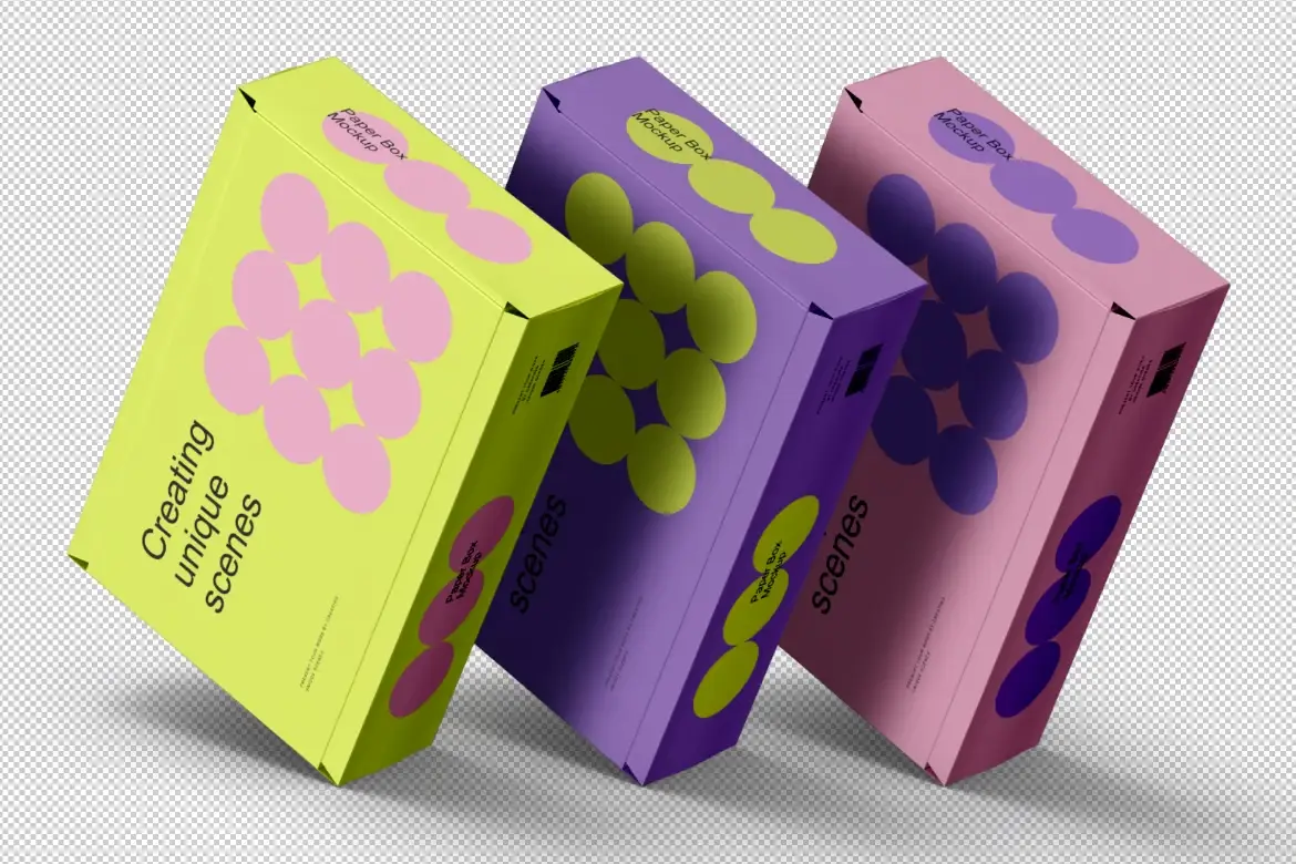 Paper Boxes Mockup - Free Download