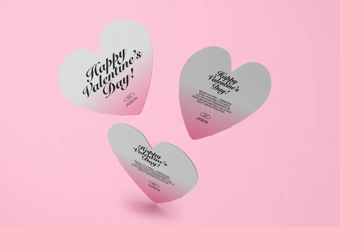 Valentines Day Card Mockup Free Download
