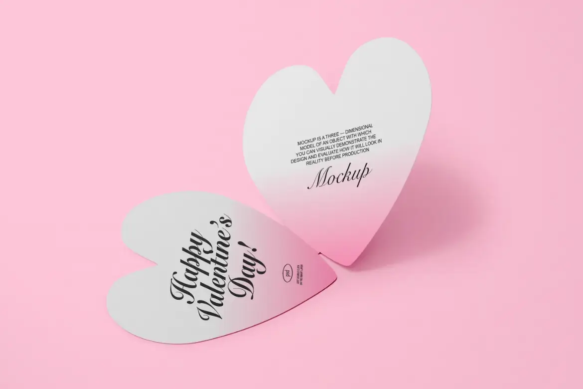 Valentines Day Card Mockup Free Download