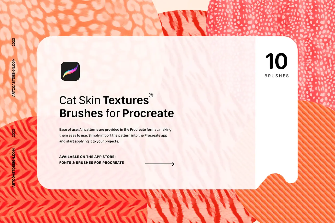 Cat Skin Procreate Texture Brushes Free Download
