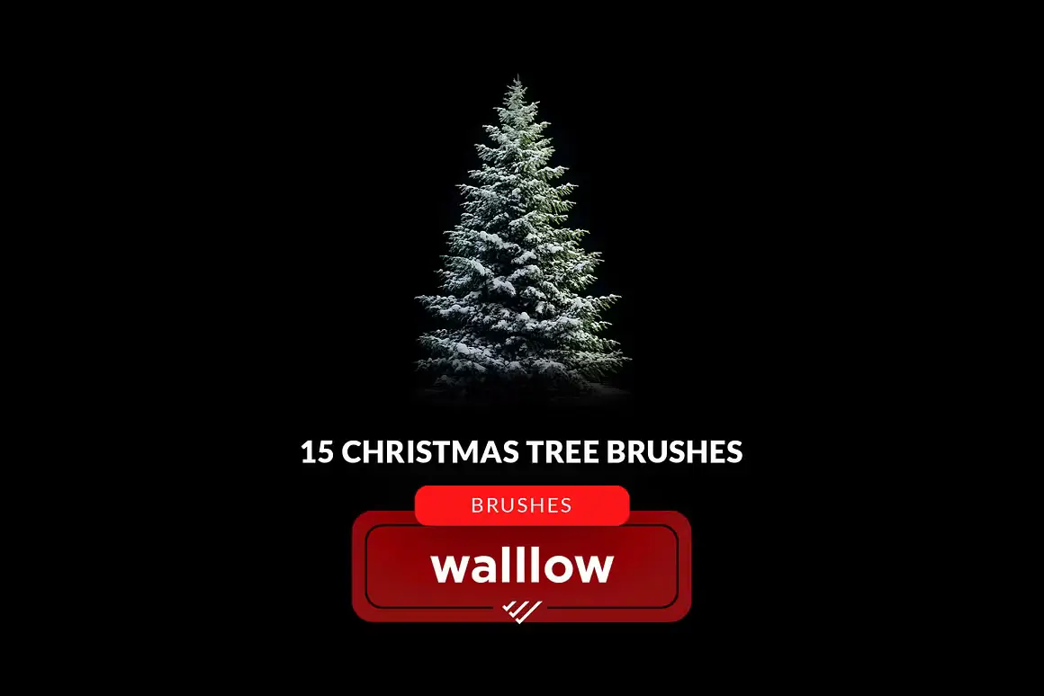 Christmas tree photoshop brushes Free Download