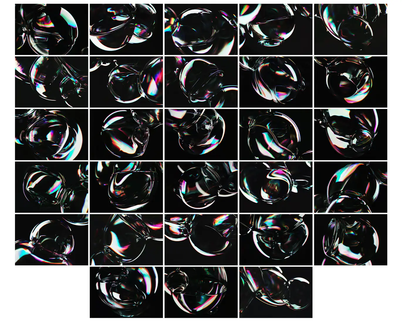 Chromatic Bubbles Backgrounds & Overlays - Free Download