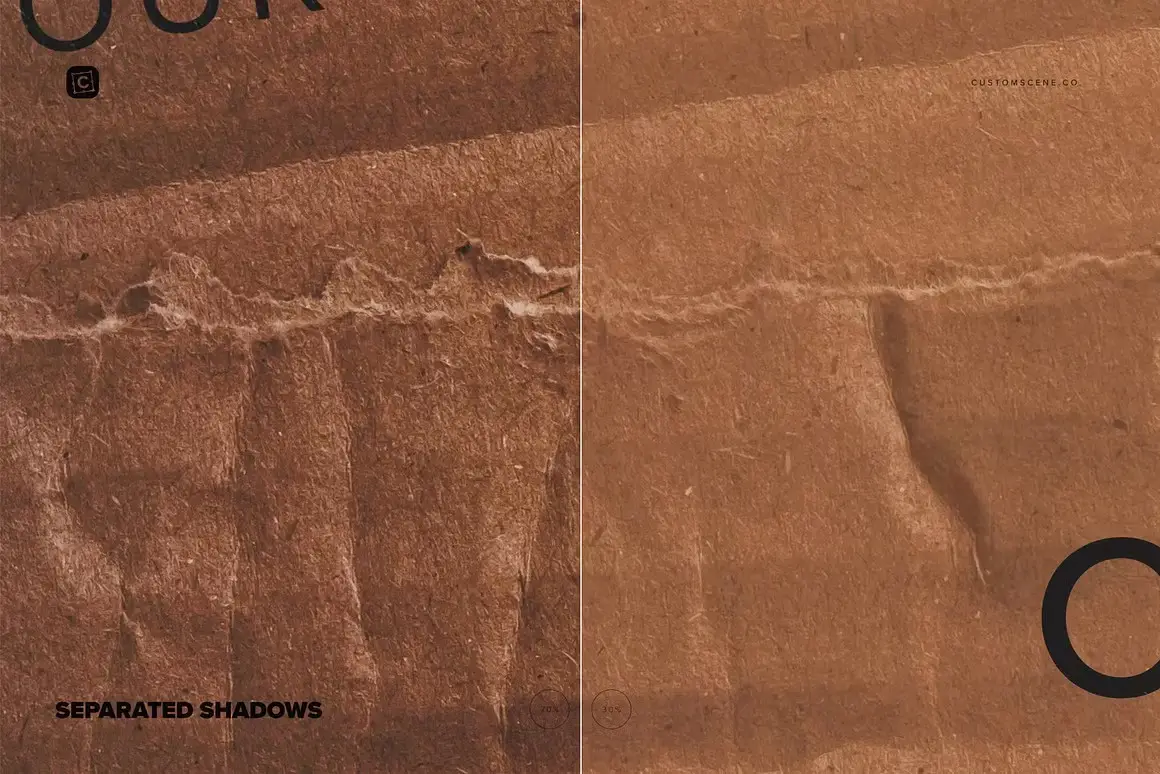 Collage Cardboard Layout Free Download