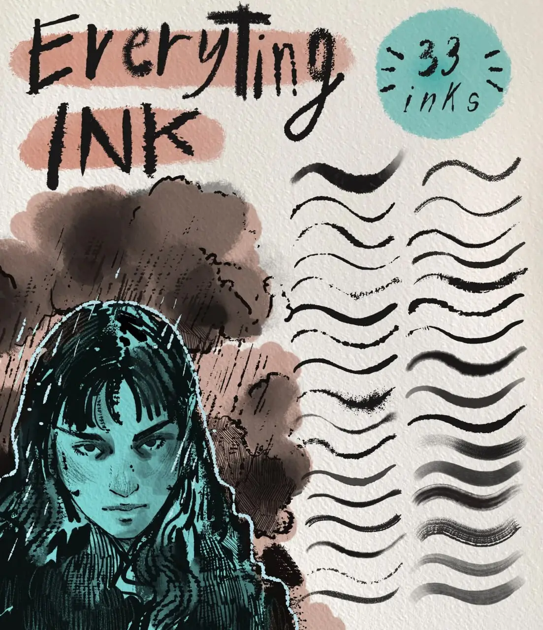 Everything Ink - brush set for Procreate Free Download