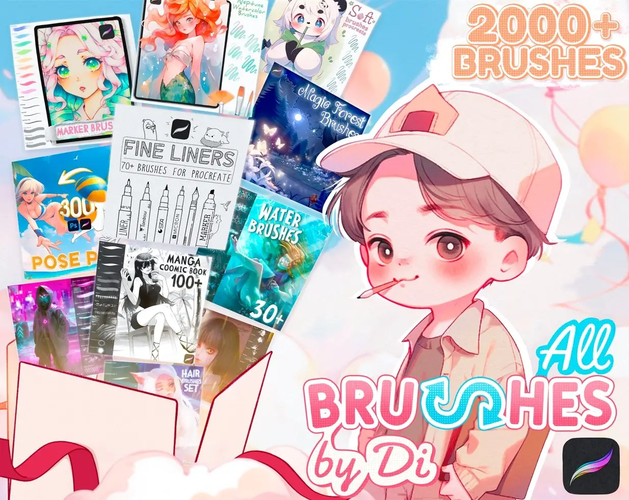 Free Jelly Style Brushes for Procreate Free Download