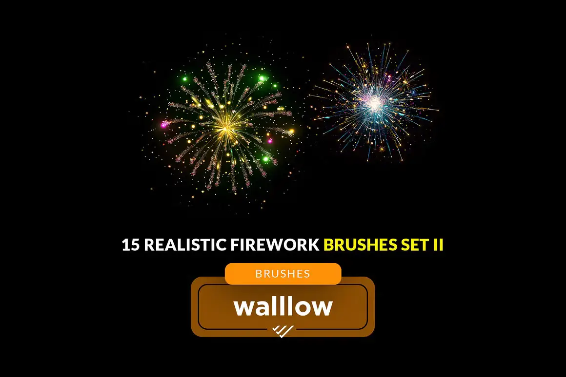 Photoshop brushes: Fireworks effect - Free Download