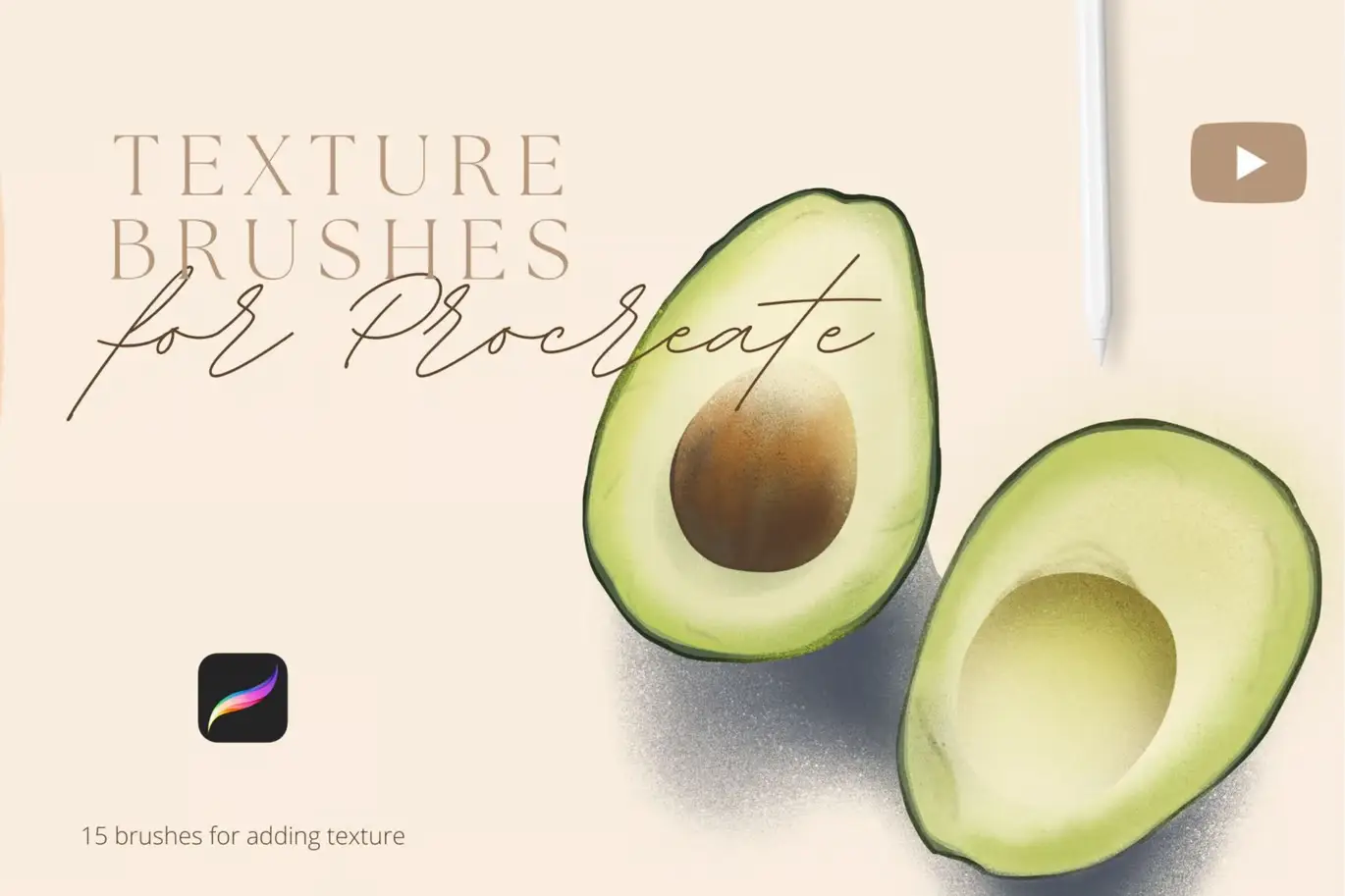 Texture brushes for Procreate - Brushes Pack