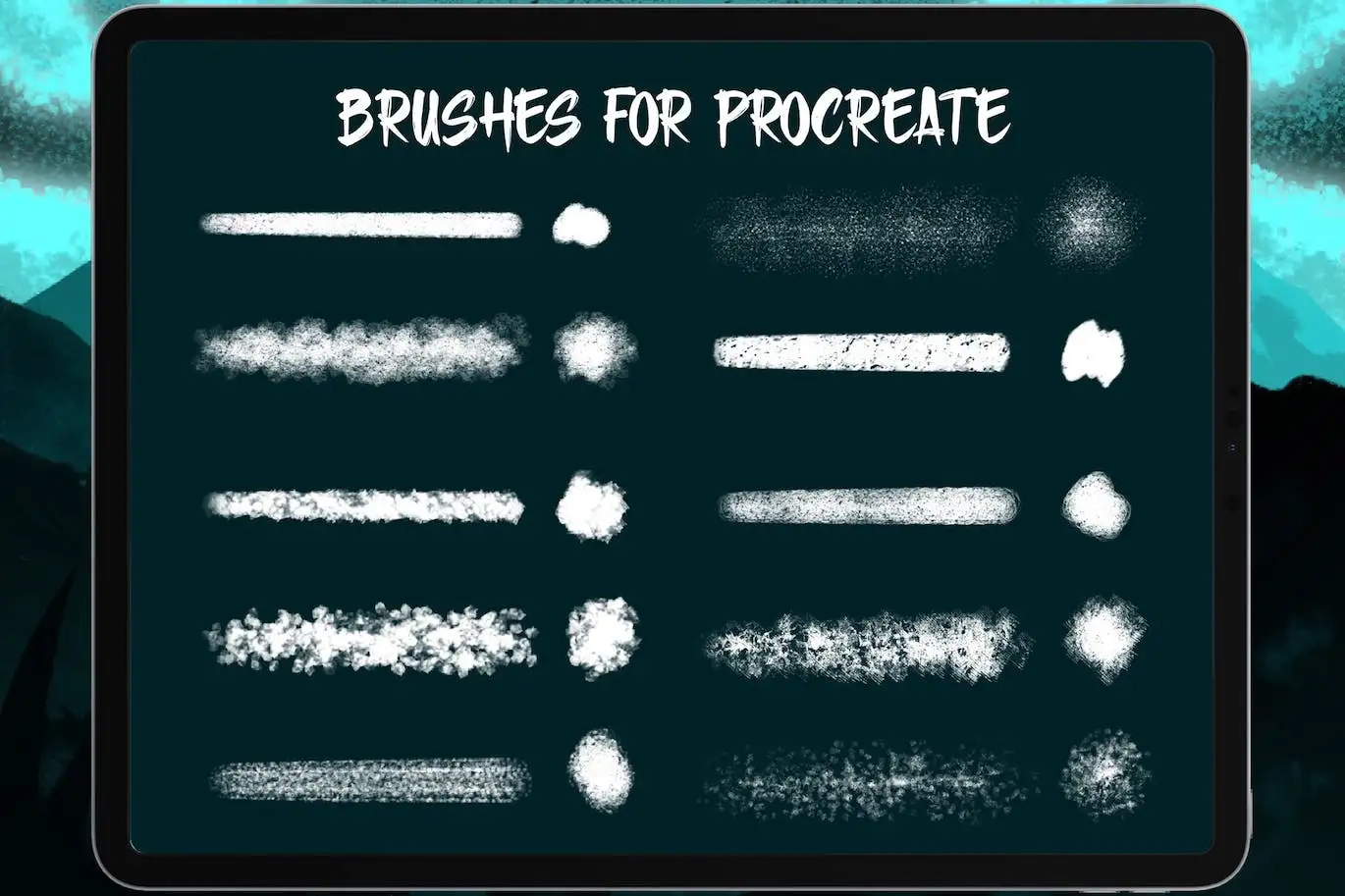 Dans Manual Drawing Texture brush Procreate Free Download
