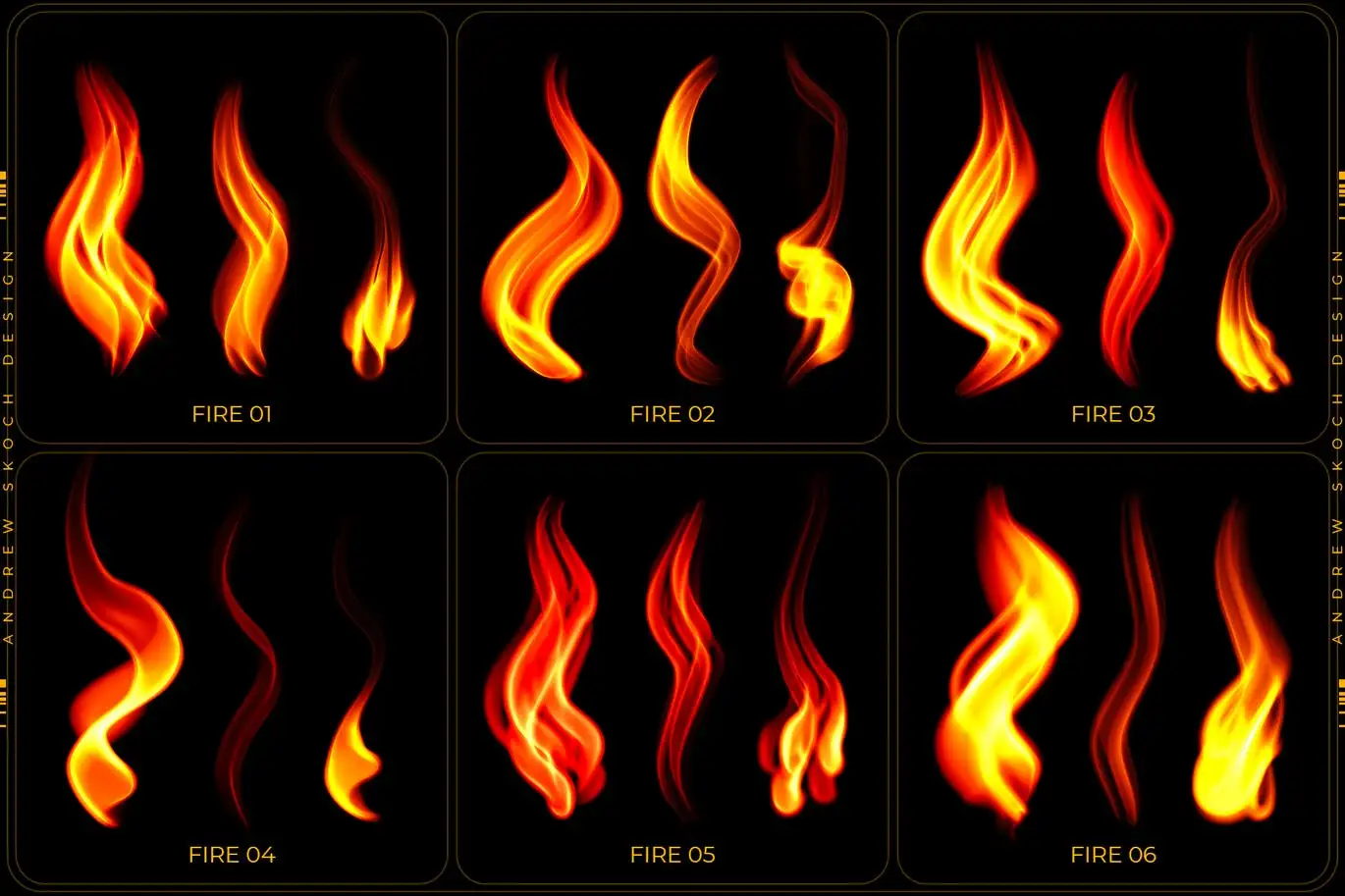 Fire Procreate Brushes - Brushes Pack