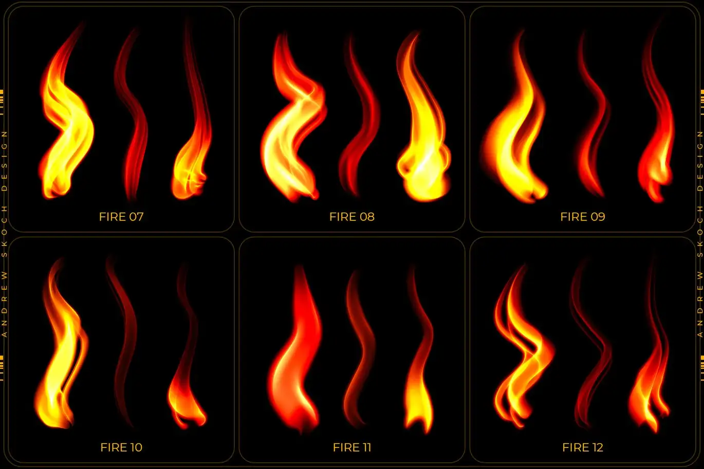 Fire Procreate Brushes - Brushes Pack