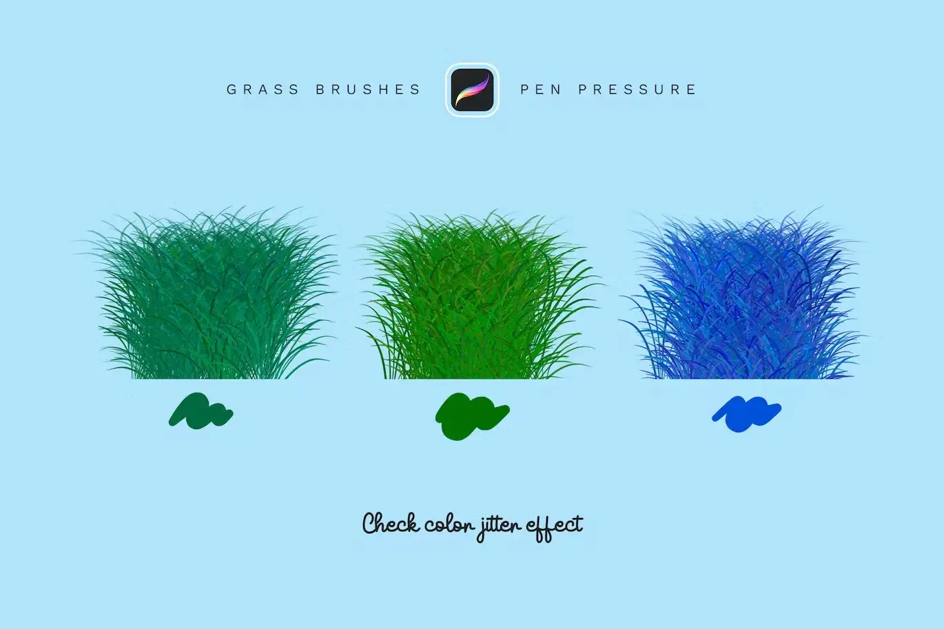 Grass Procreate Brushes - Brushes Pack