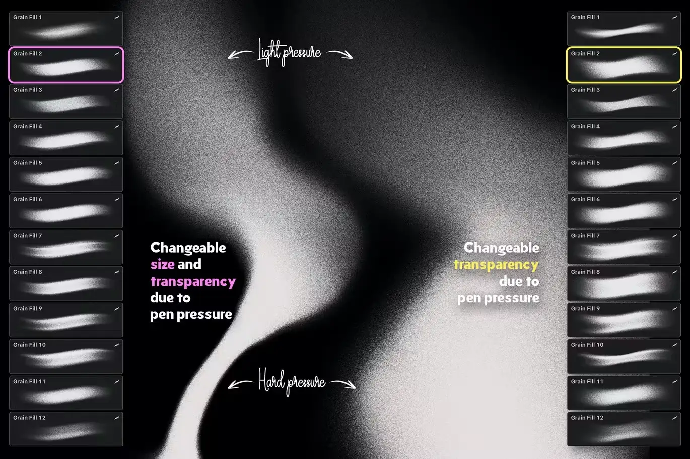 Procreate Brushes -Grain Backgrounds - Free Download