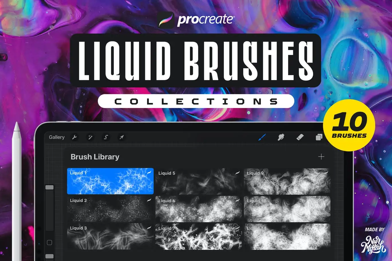 Procreate Liquid Brushes Free Download