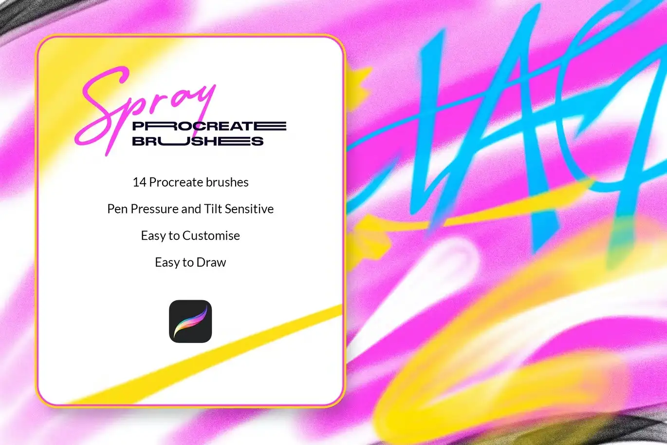 Spray Procreate Brushes Free Download