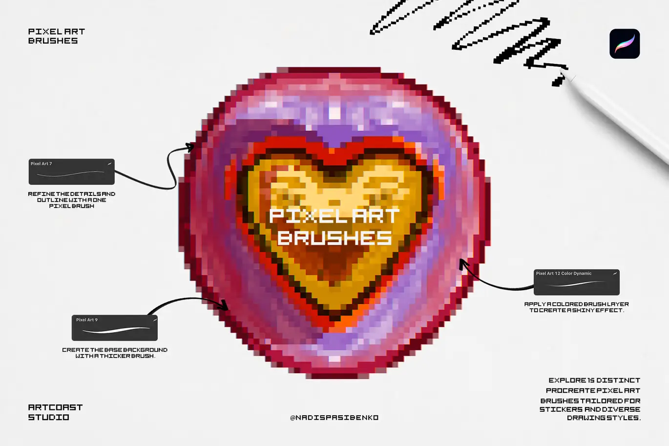 Pixel Art Procreate Brushes Free Download