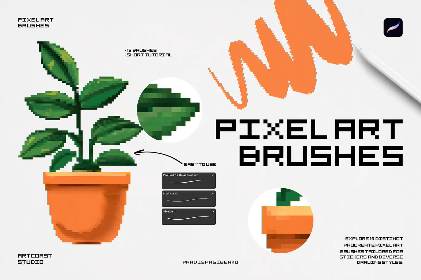 Pixel Art Procreate Brushes Free Download