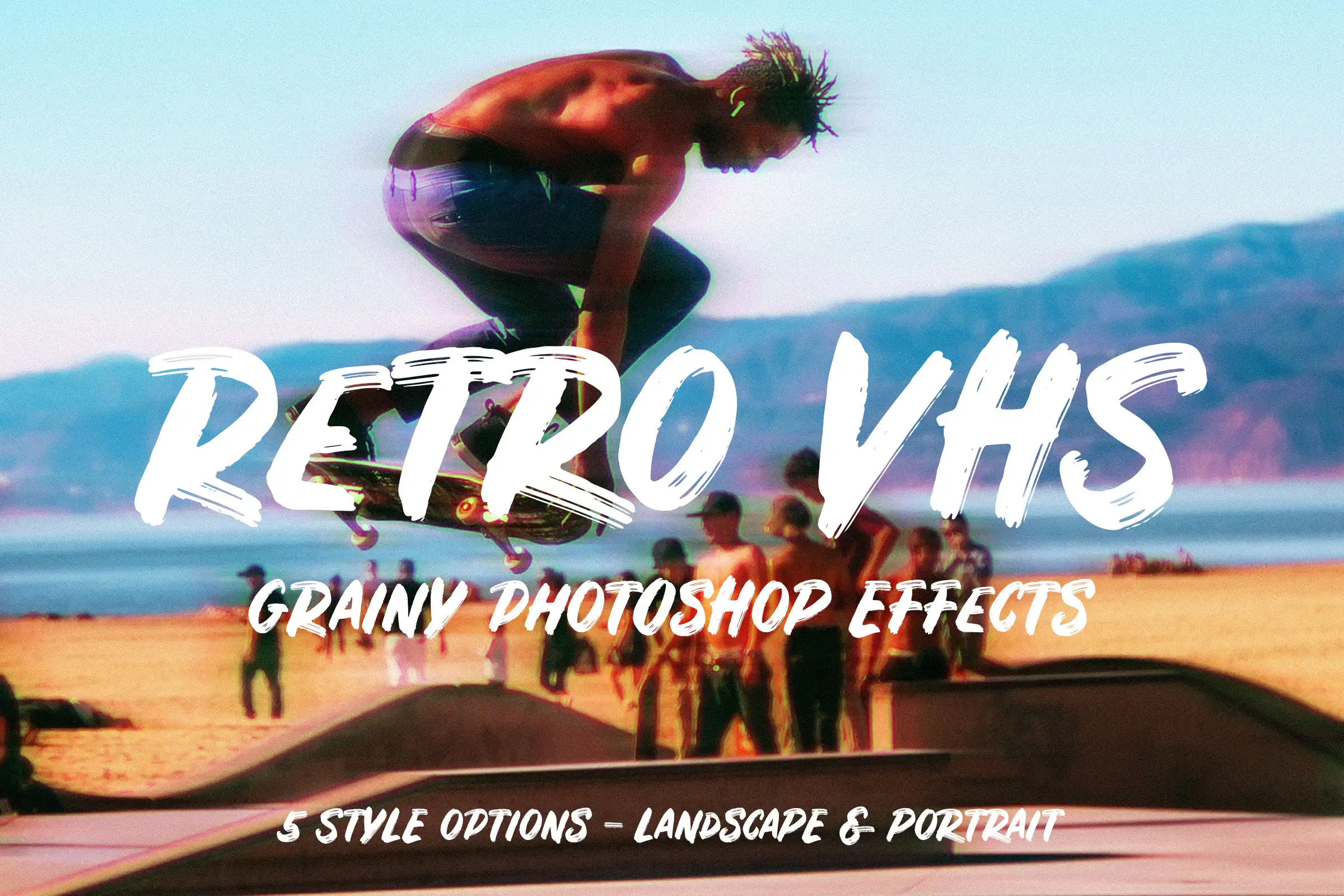 Retro VHS Grainy Photoshop Effects - Free Download