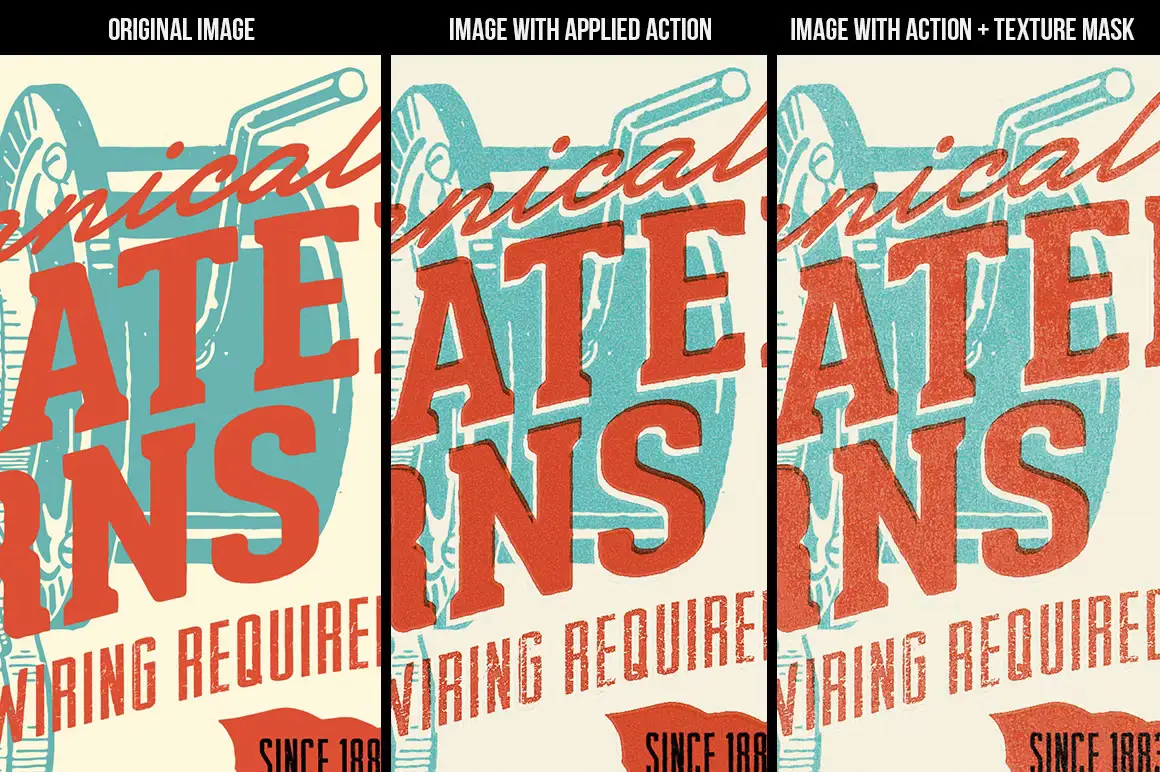 Vintage Offset Printing Effects Kit - Free Download