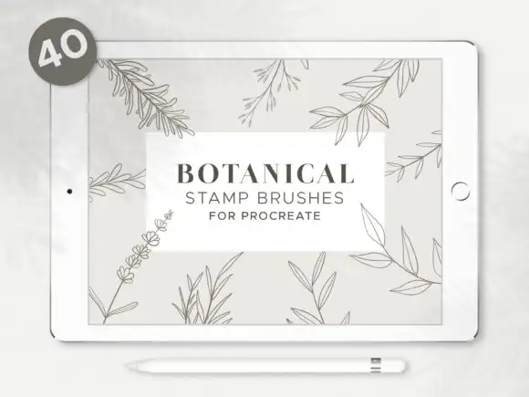 Floral & Boho Procreate Tools and Digital Stickers Bundle by Budianie ...
