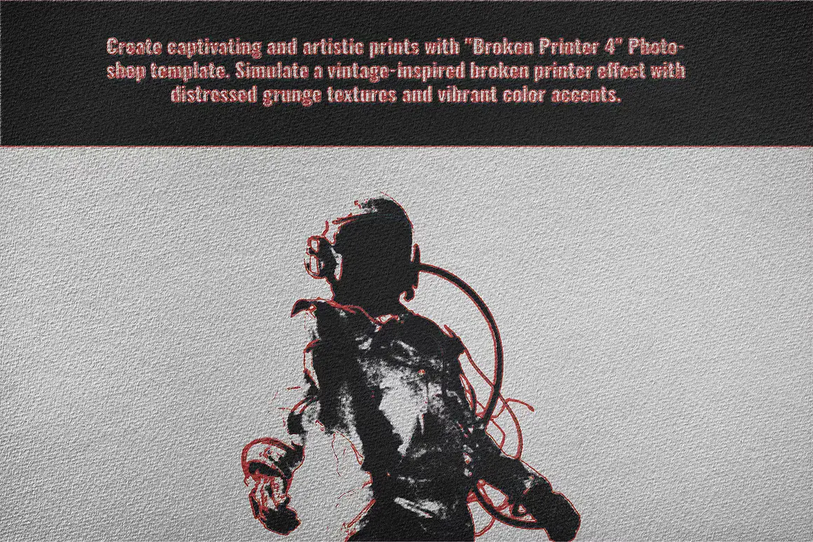 Broken Printer 4 PSD Template - Free Download