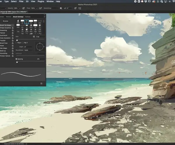Flat+Angular Brush Pack: 42 Stylized Brushes for Photoshop & Procreate + Demo Videos Free Download
