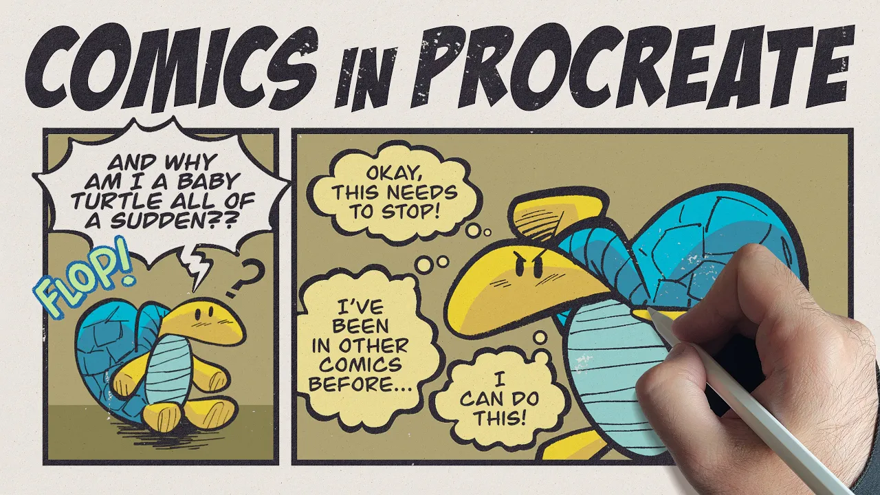 Ultimate Dynamic Comic Panels, Balloons and SFX Toolkit for Procreate ...