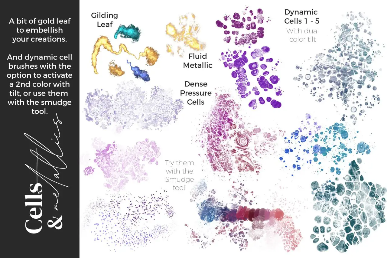 Acrylic Pour Brushes for Procreate Free Download
