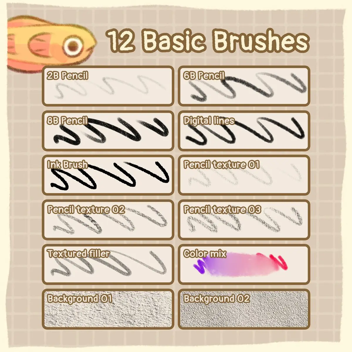 Clip Studio Starter Brushes Vol.1 FREE CSP brushes Free Download