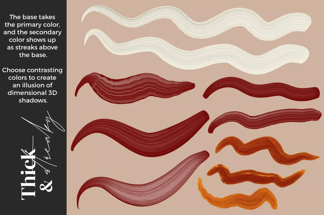 Dual Color Brushes for Procreate Free Download