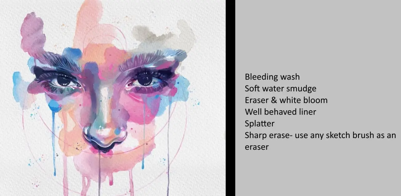 Haze Long Procreate v2 Watercolor Brush Pack Free Download