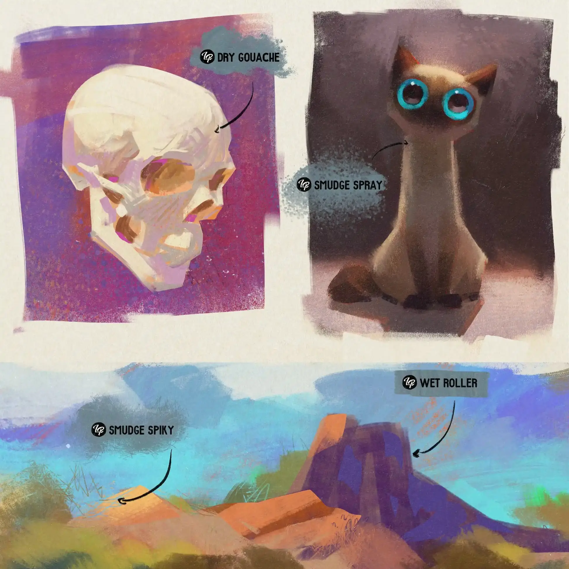 LP Painting Brushes - CSP Free Download