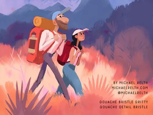 The Gouache MaxPack v2 - Brushes for Procreate Free Download