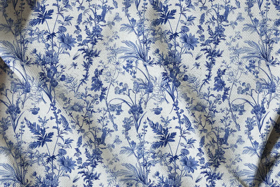 Toile De Jouy Print Design Patterns - 2 - Brushes Pack