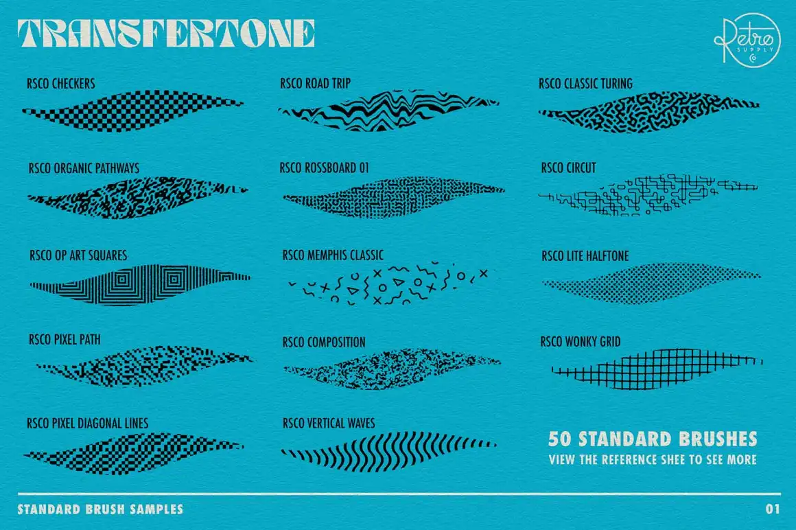 TransferTone | Dry Transfer Brushes for Procreate Free Download