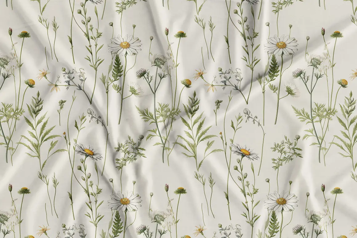 Wildflowers Print Seamless Patterns - Free Download