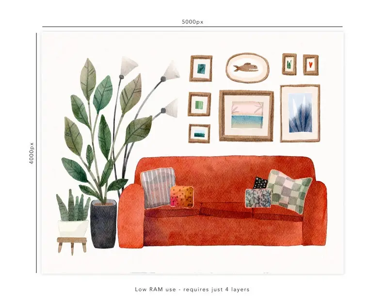 Fabriano Mill Watercolor Paper for Procreate - Free Download