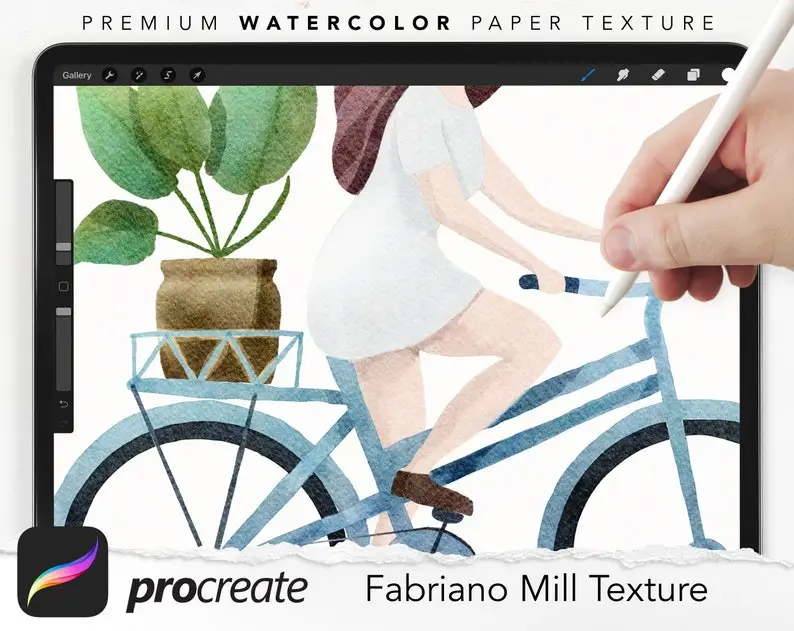 Fabriano Mill Watercolor Paper for Procreate - Free Download