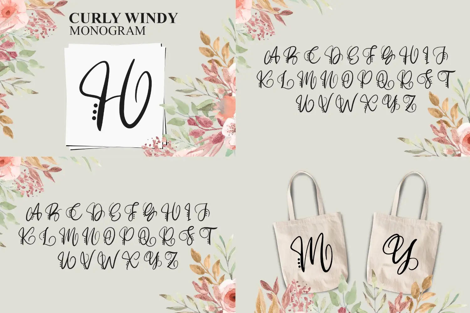 Monogram Font Mini Bundle Free Download