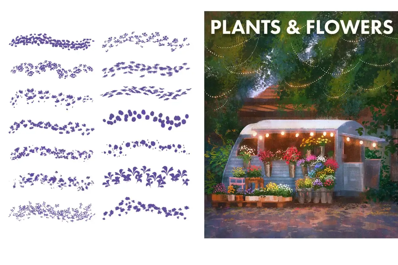 Quick Environment Brushes for Photoshop and Procreate