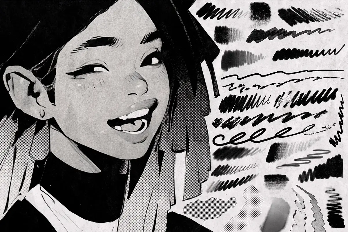 Anime Soft Style Procreate Brushes - Brushes Pack