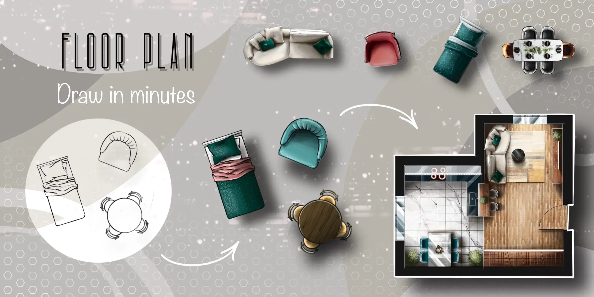 FLOOR PLAN ELEMENTS for Procreate Free Download