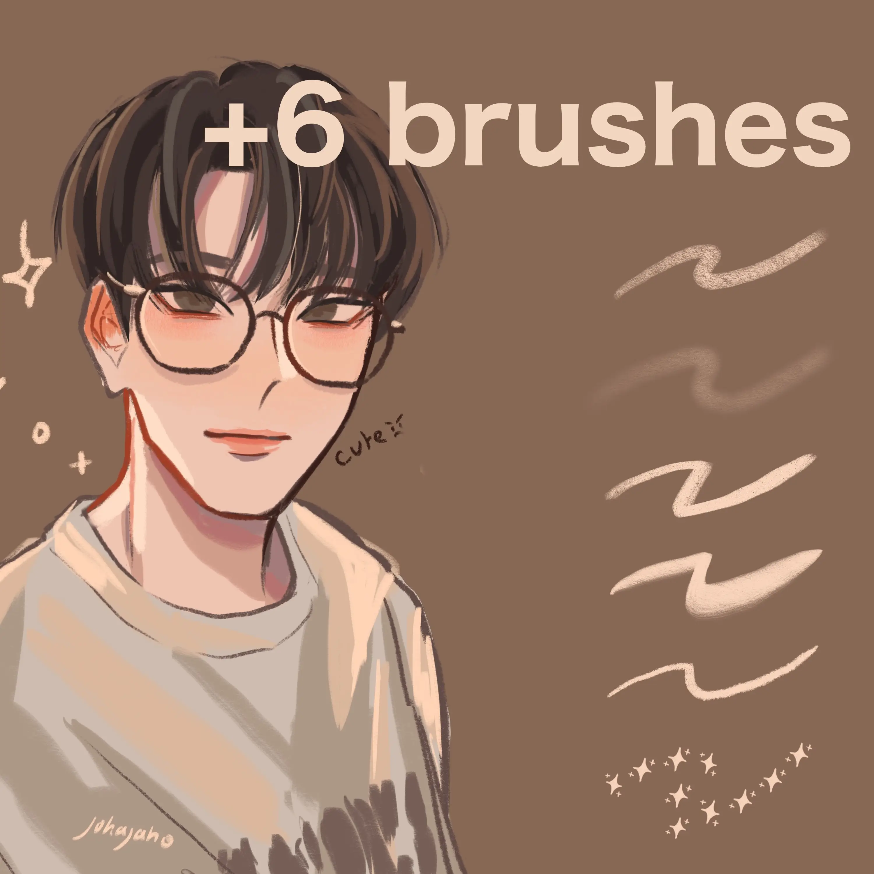 Golden Sunsets kpop style - Procreate Set - Brushes Pack