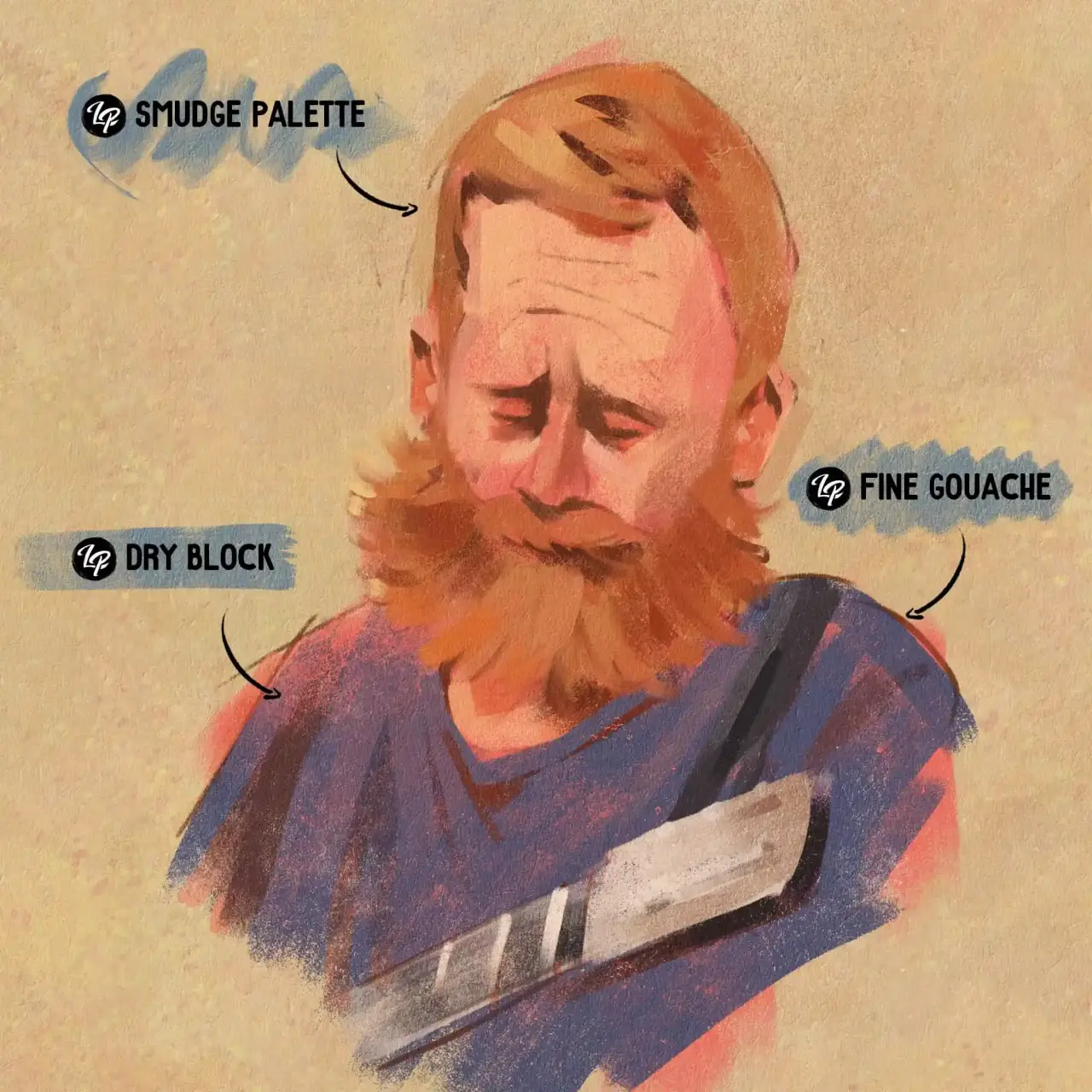 LP Painting Brushes for Procreate, Photoshop, CSP Free Download