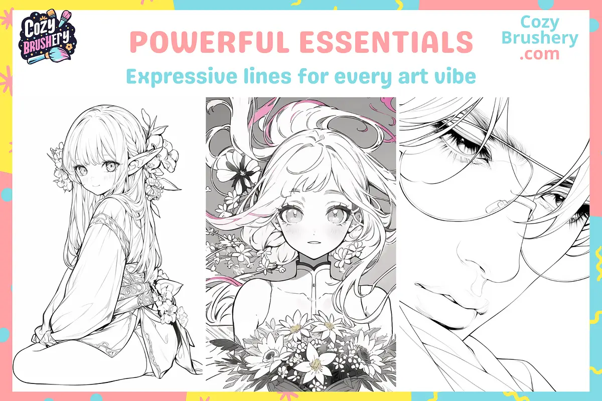 Procreate Anime Lineart Brushes - Free Download