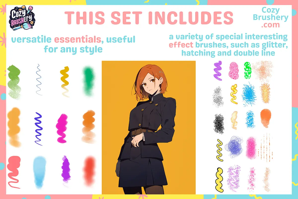 Procreate Anime MaxPack Brushes - Free Download