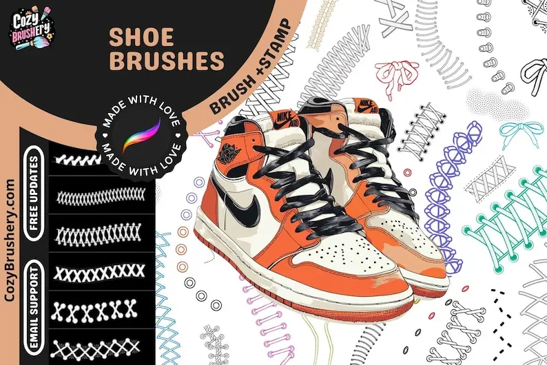 Procreate Brushes – Shoe Design Studio – Brushes Pack